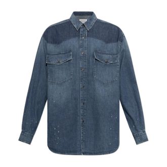 Maison Margiela Homme, Chemises, Bleu, Taille: M Chemise en jean