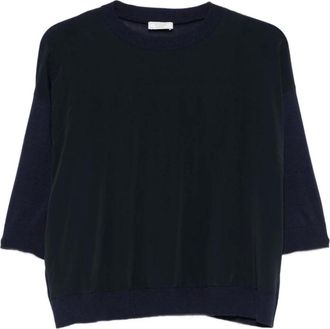 PESERICO Femme, Pulls, Bleu, Taille: 38 FR Pull ras du cou