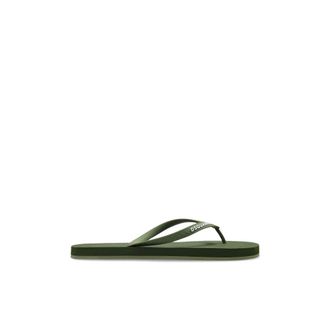 Dsquared2 Homme, Chaussures, Vert, Taille: 40 EU Logo Flip Flops