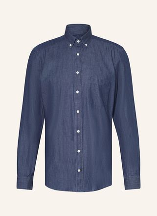 Strokesman's Strokesmans Hemd Regular Fit In Jeansoptik blau