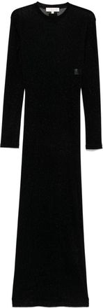 Ludovic de Saint Sernin Maxikleid aus Samt - Schwarz