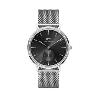 Daniel Wellington Uhr Daniel Wellington Classic Multi-Eye Sterling Onyx DW00100711 Silberfarben