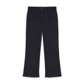 Fiorella Rubino Gerade geschnittene Baumwollhose - - Trousers - Damen - Blau - 4XL