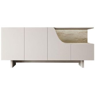 Habitat et Jardin Buffet en bois Line - 180 x 40 x 81 cm - Beige