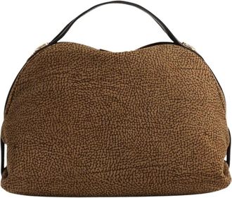 Borbonese Suede Op Kleine Schoudertas - - Bags - Damen - Braun - ONE SIZE