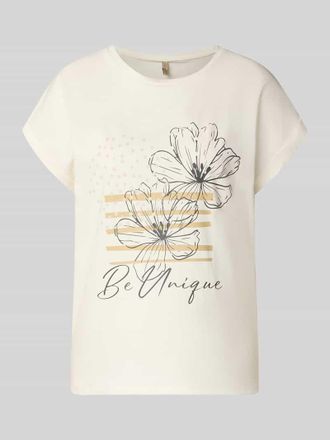 Soyaconcept T-Shirt mit fixiertem &Auml;rmelaufschlag Modell RINA