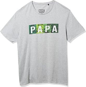 MARVEL Gris Melange, Taille L T-Shirt Homme MEMARCOTS229