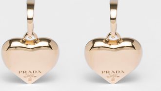 Prada Eternal Gold mittelgroße Ohrhänger aus Gelbgold