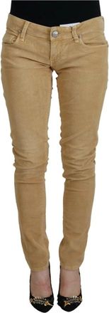 Acht Acht, Femme, Pantalons, Brun, Taille: W26 Pantalon en velours c&ocirc;tel&eacute; taille basse