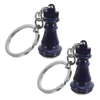 TOPBATHY Porte-cl&eacute;s &Eacute;checs Cr&eacute;atif En Acier Inoxydable 2 Pi&egrave;ces, Breloques Pour Paquet &agrave; Main F&eacute;minin, Accessoires Multifonctions, D&eacute;corations Pour Cl&eacute;s Et Paq