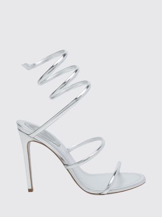 Rene Caovilla Sandales Cleo en cuir verni avec design serpent et talon aiguille
