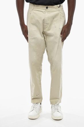 Dsquared2 Hosen mit einer Bundfalte im Painting-Effekt Dsquared2