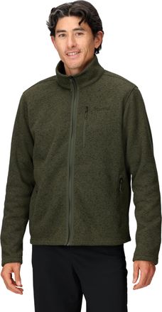 Marmot Herren Drop Line Jacket, Warme Fleecejacke, Outdoor-Jacke mit durchgehendem Reißverschluss, atmungsaktiver und windbeständiger Sweater, Nori Heather, 