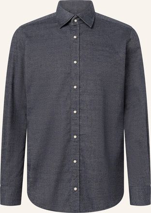 Windsor Windsor. Flanellhemd Livio Regular Fit blau