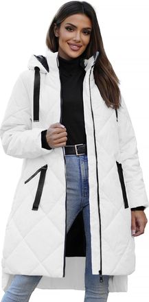 OZONEE Damen Mantel Wintermantel Winterjacke Jacke Parka Übergangsjacke Coat Wärmemantel Wärmejacke Winter Herbst Lang Warm Stehkragen Outdoor Gepolstert JS/