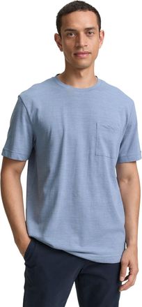 Tom Tailor Denim Piqué Poloshirt aus Baumwolle, Light Ice Blue, XL