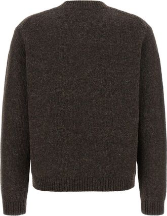 Maison Kitsun&eacute; Intarsia Dressed Fox Sweater - charcoal