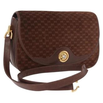 Gucci Pre-owned Vintage Micro Small GG Canvas Schultertasche - - Pre-owned - Damen - Braun - ONE SIZE