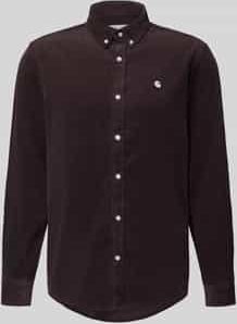 Carhartt Work in Progress Regular Fit Freizeithemd aus Cord mit Button-Down-Kragen