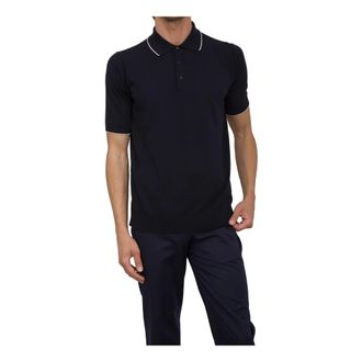 PESERICO Klassisches Polo-Shirt f&uuml;r M&auml;nner - - Tops - Herren - Blau - M