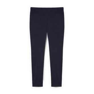 Fiorella Rubino Femme, Pantalons, Bleu, Taille: 38 FR Jeggings avec pli frontal et boutons d&eacute;coratifs