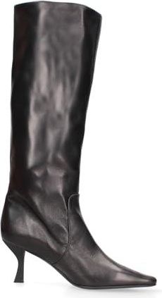 Marc Ellis Bottes hautes en cuir v&eacute;ritable pour femmes GLC4660C-15.5, Noir, 37 EU