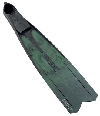 Seac Unisex-Adult Shout Camo Lange Fußteilflossen für die Unterwasserjagd und zum Freitauchen, grün, 7.5-8UK, 41/42