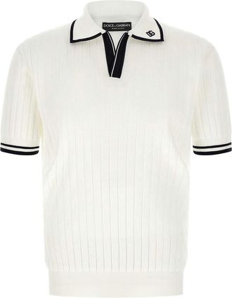Dolce & Gabbana Poloshirt - Wei&szlig;