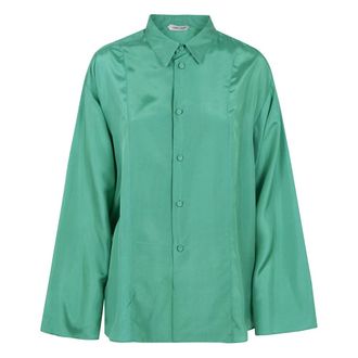 Alberta Ferretti Femme, Blouses et Chemises, Vert, Taille: 40 FR Chemise Oversize