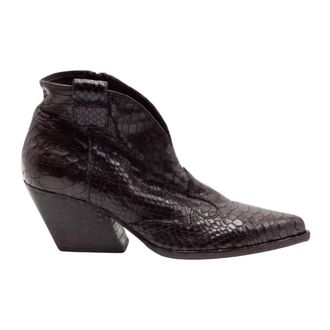 Elena Iachi Reptil-Print Stiefelette - - Shoes - Damen - Braun - 40 EU