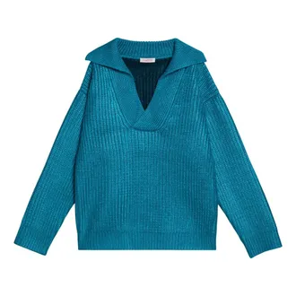 Valentino Garavani Homme, Pulls, Bleu, Taille: S Maille encolure en V