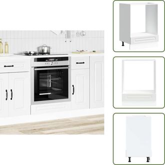 vidaXL The Living Store - vidaXL Armoire &agrave; four Kalmar blanc bois ding&eacute;nierie