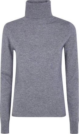 Max Mara Femme, Pulls, Gris, Taille: 44 FR Col roul&eacute;s