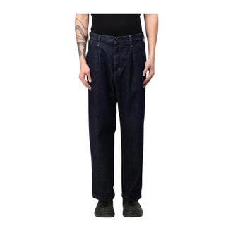 Carhartt Work in Progress Homme, Jeans, Bleu, Taille: W36 Jeans Classiques Pliss&eacute;s en Denim