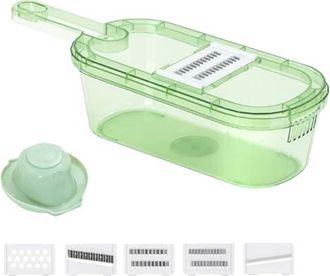 Generico Trancheuse &agrave; l&eacute;gumes - Coupe-l&eacute;gumes multi-usages, outil de cuisine antid&eacute;rapant avec r&eacute;cipient pour chou, pommes de terre, carottes et oignons