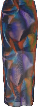 Urban Classics Damen Rock Ladies AOP Mesh Tube Skirt, Maxirock im AOP Design, Gr&ouml;&szlig;en XS - XL