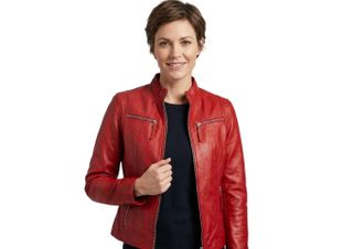 Jilani Lederjacke Alice Jilani Collection - Damen Lederjacke Lammnappa rot