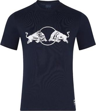 Castore Red Bull Racing T-shirt F1 Team Bulls Logo Graphic Design Night Sky Blue, bleu marine, L