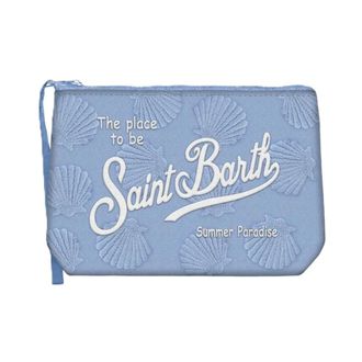 MC2 Saint Barth Femme, Sacs, Bleu, Taille: ONE Size Aline Sponge Clutch