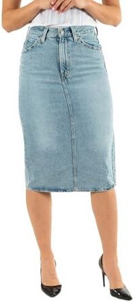 Levi's HR Back Slit Skirt Riveting Clean Hem, Ourlet Propre, 30W