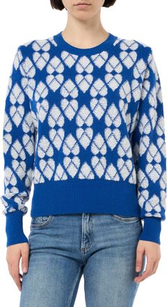 Benetton Damen Trikot G/C M/L 1032E10bi Pullover, blau, L