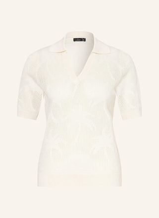 van Laack Van Laack Strick-Poloshirt Vl-Saidas-Xx Mit Leinen weiss