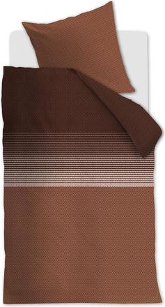 Beddinghouse Biber-Bettw&auml;sche-Garnitur Demi Farbe Terra Gr&ouml;&szlig;e 135x200