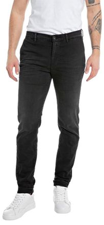 Replay Herren Chino Brad Straight-Fit, Black 098-1 (Schwarz), 27W / 30L