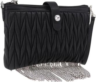 Miu Miu Sac bandouli&egrave;re Pre-owned - Femme - Pre-owned - Noir - Taille: ONE Size