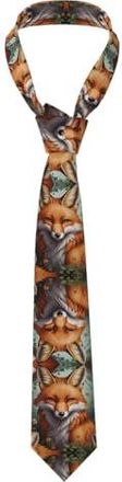 Generic Cravate Pour Hommes Renard Jaune Des Arbres &Eacute;troit Cravates Confortable Cravate DAffaires Pour &Eacute;v&eacute;nements F&ecirc;te L&Eacute;cole