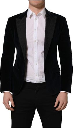 Dolce & Gabbana Homme, Vestes, Noir, Taille: S Veste Crois&eacute;e