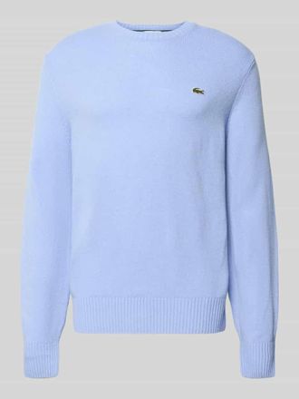 Lacoste Regular Fit Strickpullover aus reiner Wolle