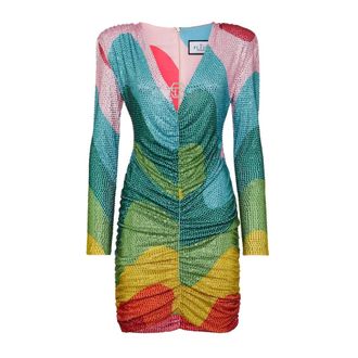 Philipp Plein Femme, Robes, Multicolore, Taille: 36 FR Short Dress