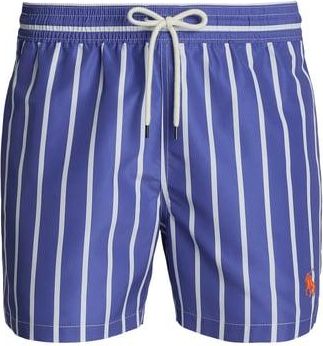 Polo Ralph Lauren Short droit ray&eacute; &agrave; logo brod&eacute;